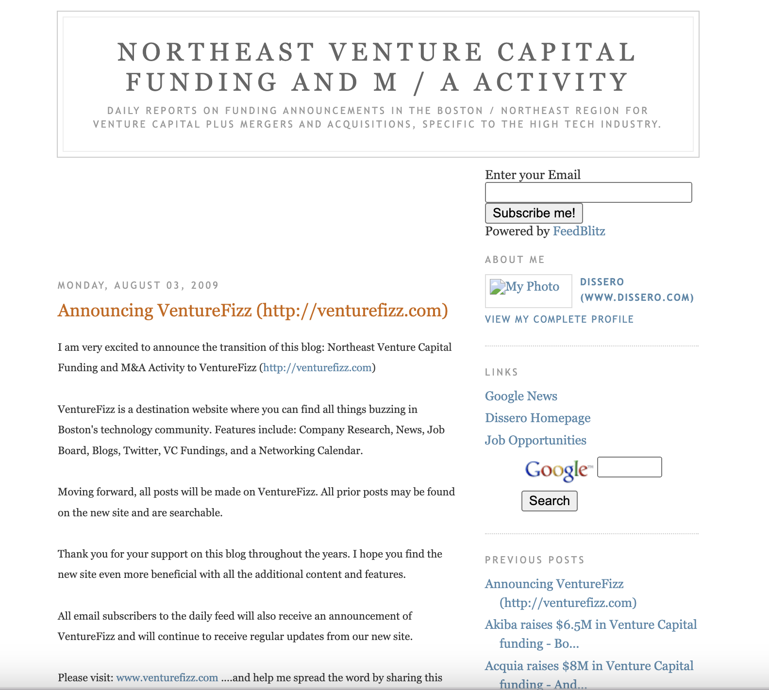 Announcing the New & Improved VentureFizz – A Fresh Design & Look Back Over 15 Years - VentureFizz